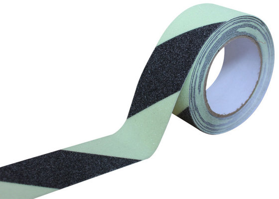 Safety Glow In The Dark Non Slip Tape For Slippery Places With Solvent Acrylic Adhesive