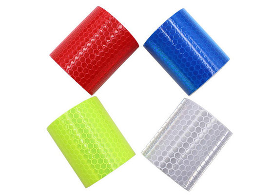 Durable Self Adhesive Outdoor Honeycomb Reflective Tape Safety For Trucks