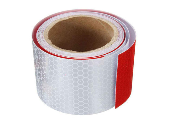 Red White Honeycomb Reflective Tape Conspicuity Safety Caution Tape For Car Truck