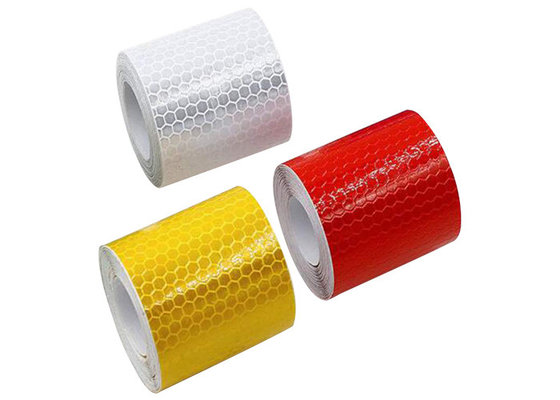 Waterproof Safety Reflective Warning Adhesive Tape Roll For Vehicles Helmets