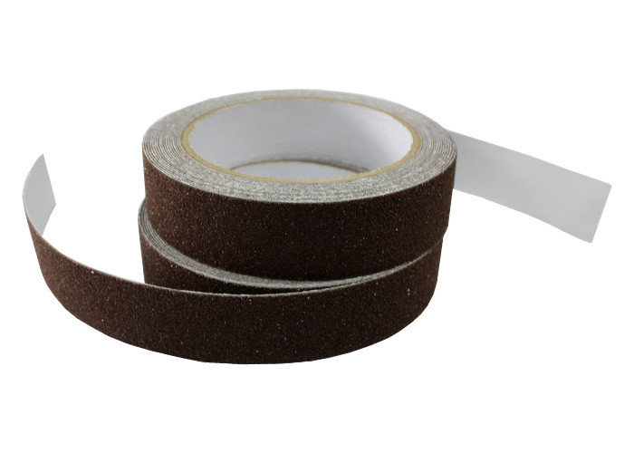 Black Self Adhesive Non Slip Tape With Anti Slip Grit For Walkways , Equipment