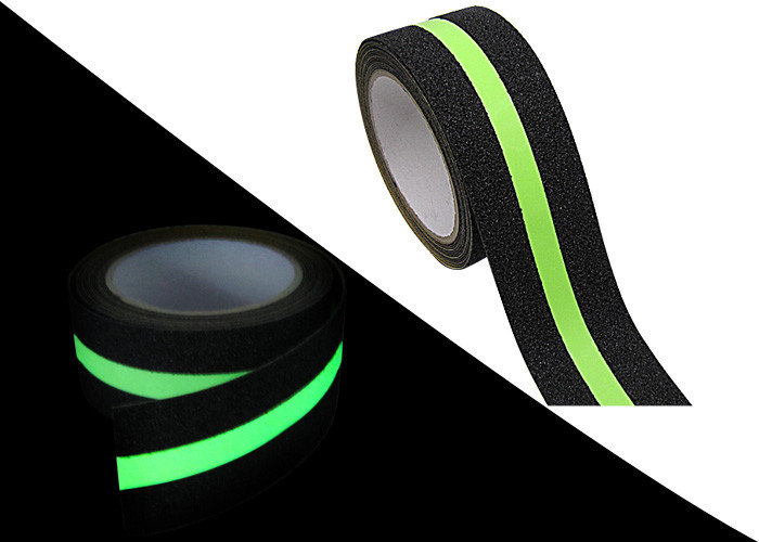 SGS Non Slip Luminous Tape Stickes For Stair Tread , Glow In The Dark Grip Tape