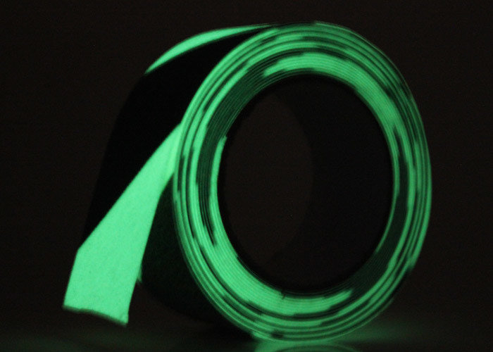 Safety Glow In The Dark Non Slip Tape For Slippery Places With Solvent Acrylic Adhesive