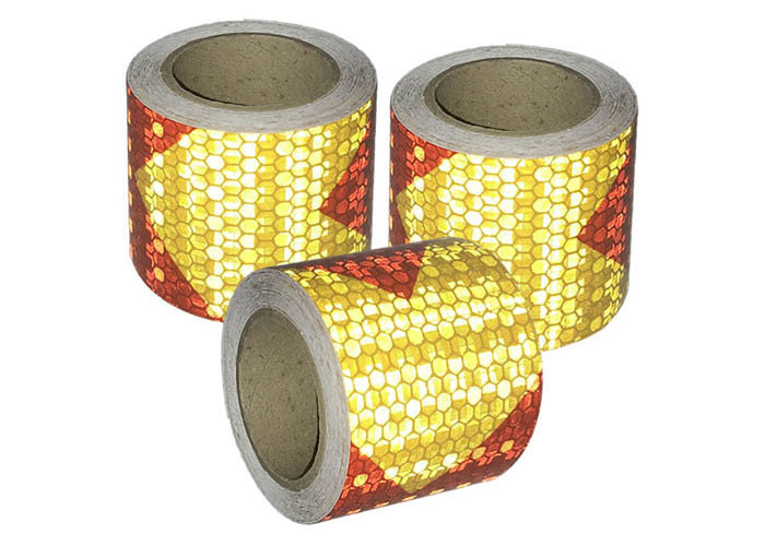 Durable Waterproof Caution Reflective Safety Tape Pressure - Sensitive Type