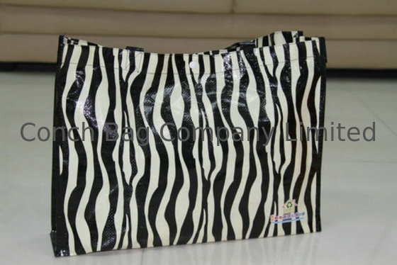 Multicolor Custom PP Woven Shopping Bag / Eco Friendly Laminated Non-woven Garment Carrier Bags