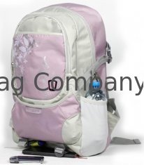 Kids School Backpacks Pink Nylon Backpack Bag for School
