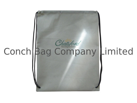 Heat Logo Eco Friendly Non Woven Fabric Bags , Nylon Drawstring Bag