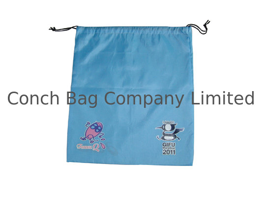 Heat Logo Eco Friendly Non Woven Fabric Bags , Nylon Drawstring Bag