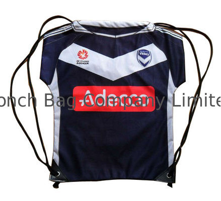 210D 190T PP Non Woven Bags / Heat Printing Polyester Drawstring Bag
