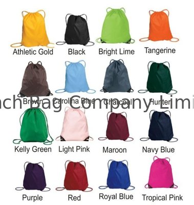 210D 190T PP Non Woven Bags / Heat Printing Polyester Drawstring Bag