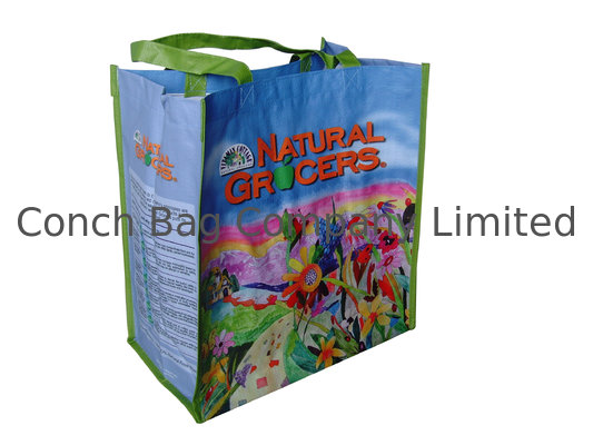 OEM Glossy Laminated PP Woven Bag / 120gsm Woven Fabric Bag