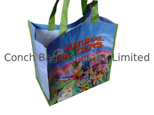 OEM Glossy Laminated PP Woven Bag / 120gsm Woven Fabric Bag
