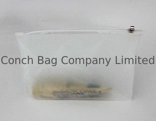 OEM Cosmetic Clear PVC Bags , Watertight PVC Bag with Handle