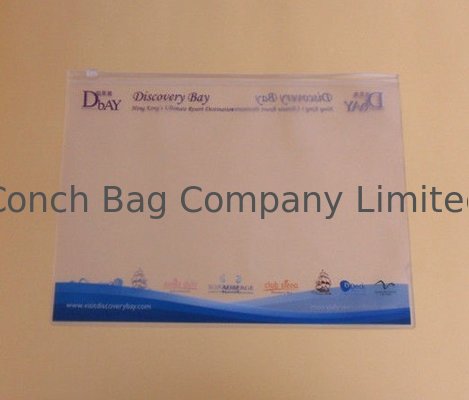 Eco Friendly Document Clear PVC Bags with CMYK Printing , ISO9001