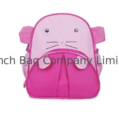 600D Polyester Children Small School Backpacks with Zipper Pocket