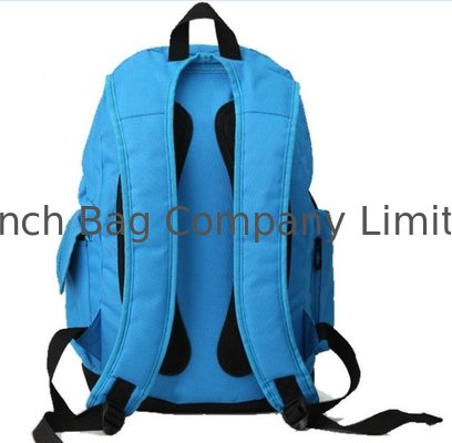 Blue Silk Screen Print Kids School Backpacks with Fashion Design