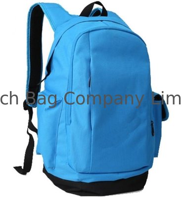 Blue Silk Screen Print Kids School Backpacks with Fashion Design