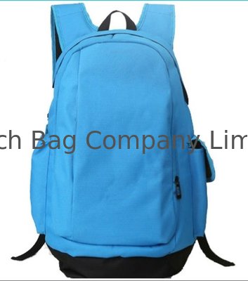 Blue Silk Screen Print Kids School Backpacks with Fashion Design
