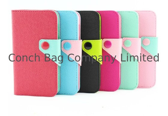 Soft Flannel Cloth Cell Phone Leather Case , Custom Mobile Phone Cases
