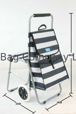 Custom Alumium Shopping Trolley Bag with 1200D Polyester Material