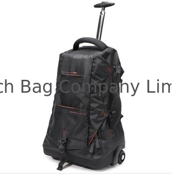 20 inch Travel Trolley Bag with Laminated Pp Woven Fabric , Black
