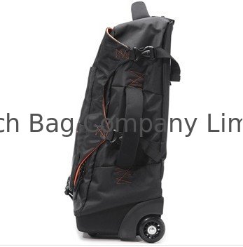 20 inch Travel Trolley Bag with Laminated Pp Woven Fabric , Black