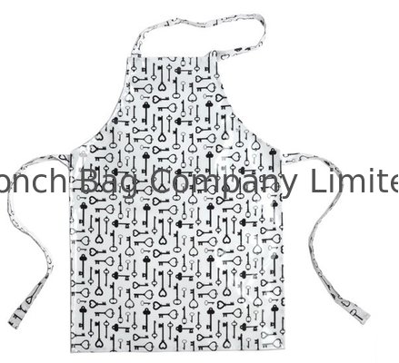 Waterproof PP Non Woven Apron with Woven Labels Printing for Cooking