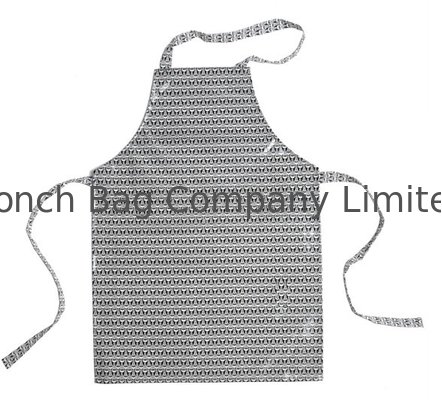 Waterproof PP Non Woven Apron with Woven Labels Printing for Cooking