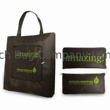 Eco Friendly 80gsm Non Woven Glossy Laminated Bag , Laminated Printing