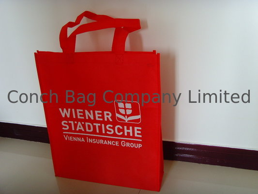 Environmental Friendly Non Woven Fabric Bags 100gsm Silk Screen Printing