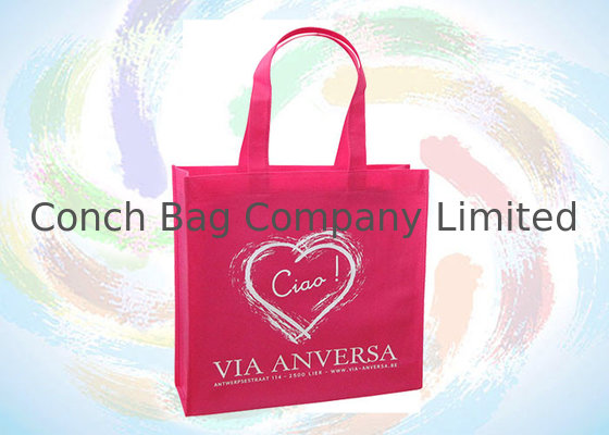 Reusable Spunbond Printed PP Non Woven Bag For Exhibition , Environmental friendly