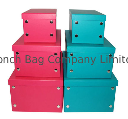Recycled Cardboard Gift Boxes , Rectangle / Square / Circular paper box