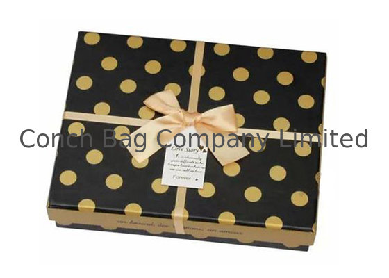 Luxury Polkas Dots Chocolate Gift Box Cardboard Box Trays Insert