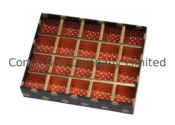 Luxury Polkas Dots Chocolate Gift Box Cardboard Box Trays Insert