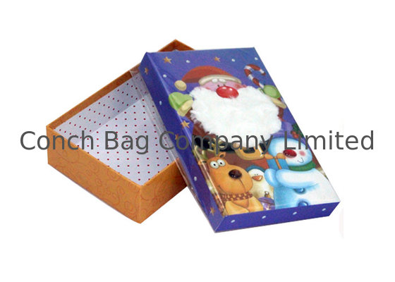 Christmas Gift Box Santa Claus Pasted Cardboard Gift Box For Christmas