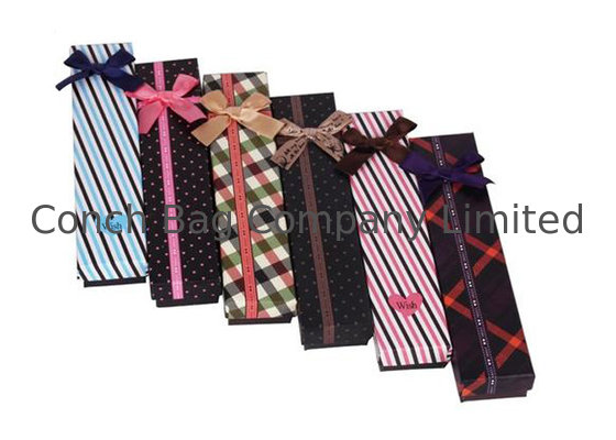 Jewelry Necklace Box Matt lamination Foam Insert Rectangular Necklace Box
