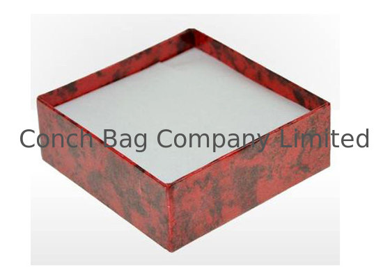 Jewelry Luxury Ribbon Recycled Cardboard Gift Boxes , Fancy Paper Box