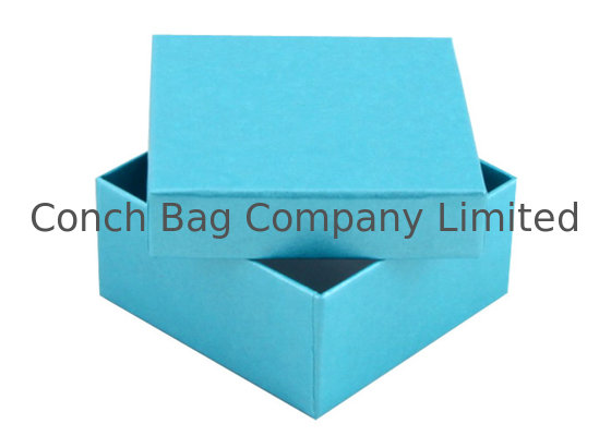 Blue Small Recycled Cardboard Gift Boxes , Matt Lamination