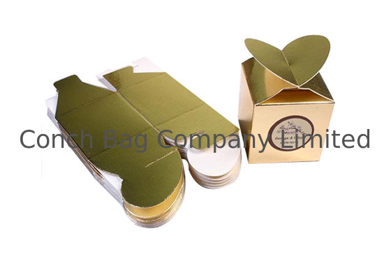 Small Recycled Cardboard Gift Boxes , Glossy Lamination Art Paper Auto-lock Box