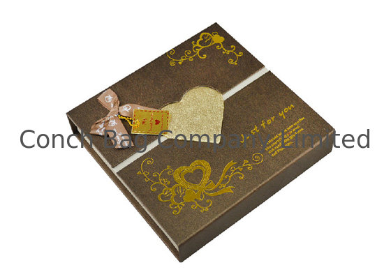 hot stamping Recycled Cardboard Gift Boxes with plastic tray insert