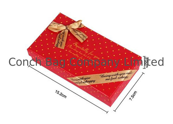 Dots Printing Trays Insert Red Recycled Cardboard Gift Boxes