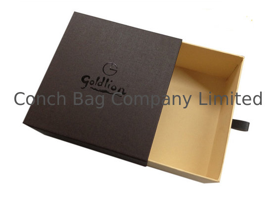 leather belt Recycled Cardboard Gift Boxes , drawer gift box
