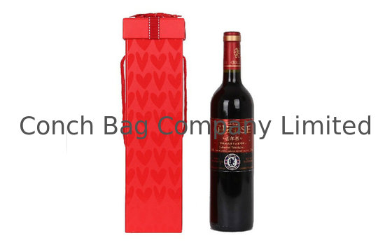 Round Hat Recycled Cardboard Gift Boxes ,paper board Red Wine Box