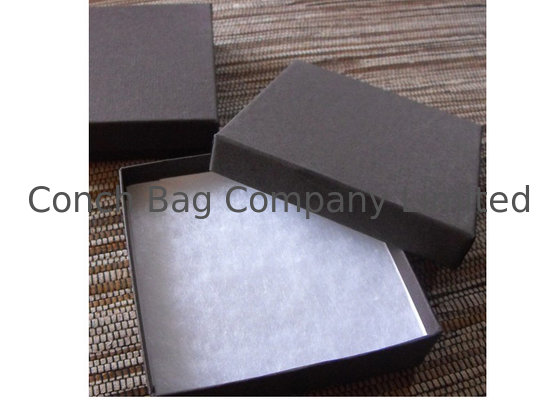 customized black Rectangle Recycled Cardboard Gift Boxes packaging jewelry bracelet