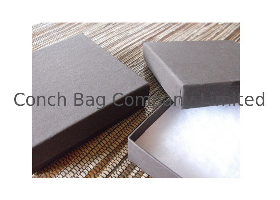 customized black Rectangle Recycled Cardboard Gift Boxes packaging jewelry bracelet