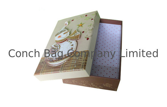 Custom Designed Recycled Cardboard Gift Boxes For Christmas Gift  With Snowman