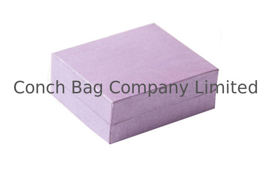Custom Accepted Recycled Cardboard Gift Box Elegant Small Purple Jewelry Box