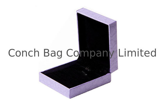 Custom Accepted Recycled Cardboard Gift Box Elegant Small Purple Jewelry Box