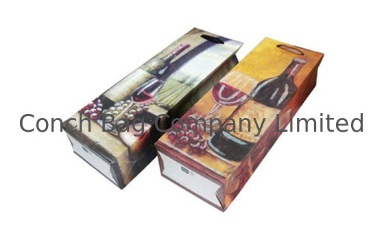 Customized Recycled Cardboard Gift Boxes Wine Glass Packaging