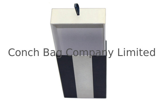 Black Recycled Cardboard Gift Boxes , Small Gifts Packaging Offset printing